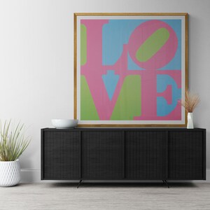 LOVE in Color Robert Indiana Pop Art Canvas or Print framed /unframed ...