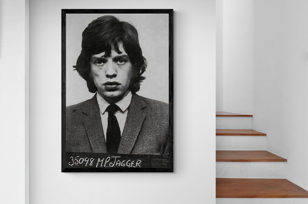 Digital Download: Mug Shot Poster Size Prints of Mick Jager, Large ...