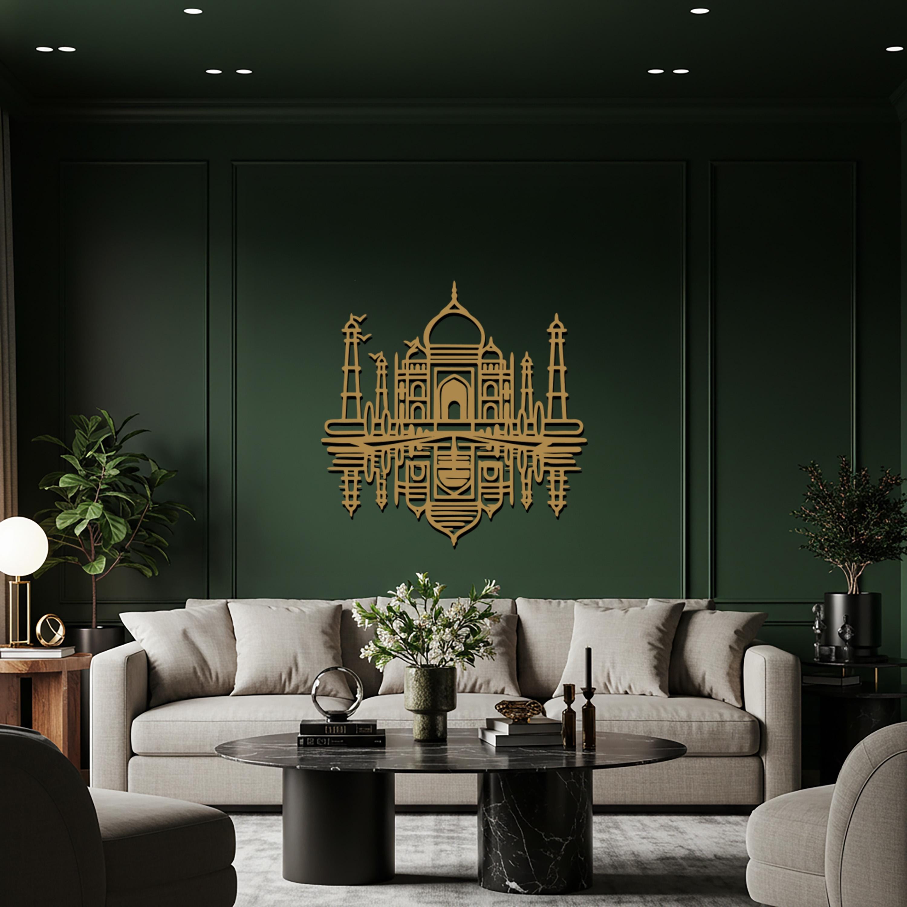 Taj Mahal Metal Wall Art, Mandala Geometric Steel Decor - Etsy