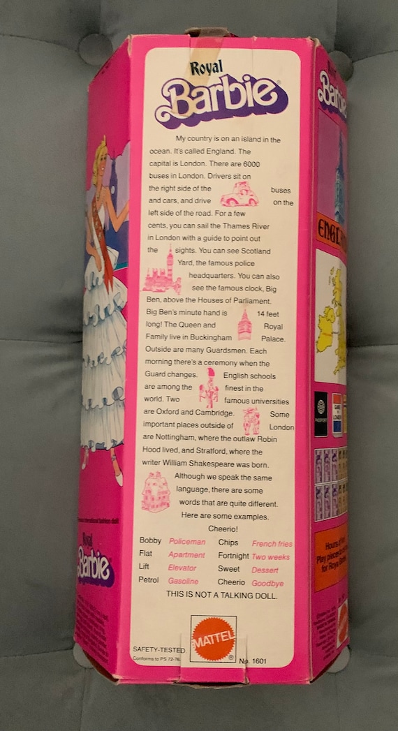 Barbie Box Back