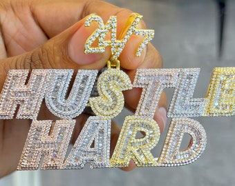 Hustle Hard Pendant - Etsy