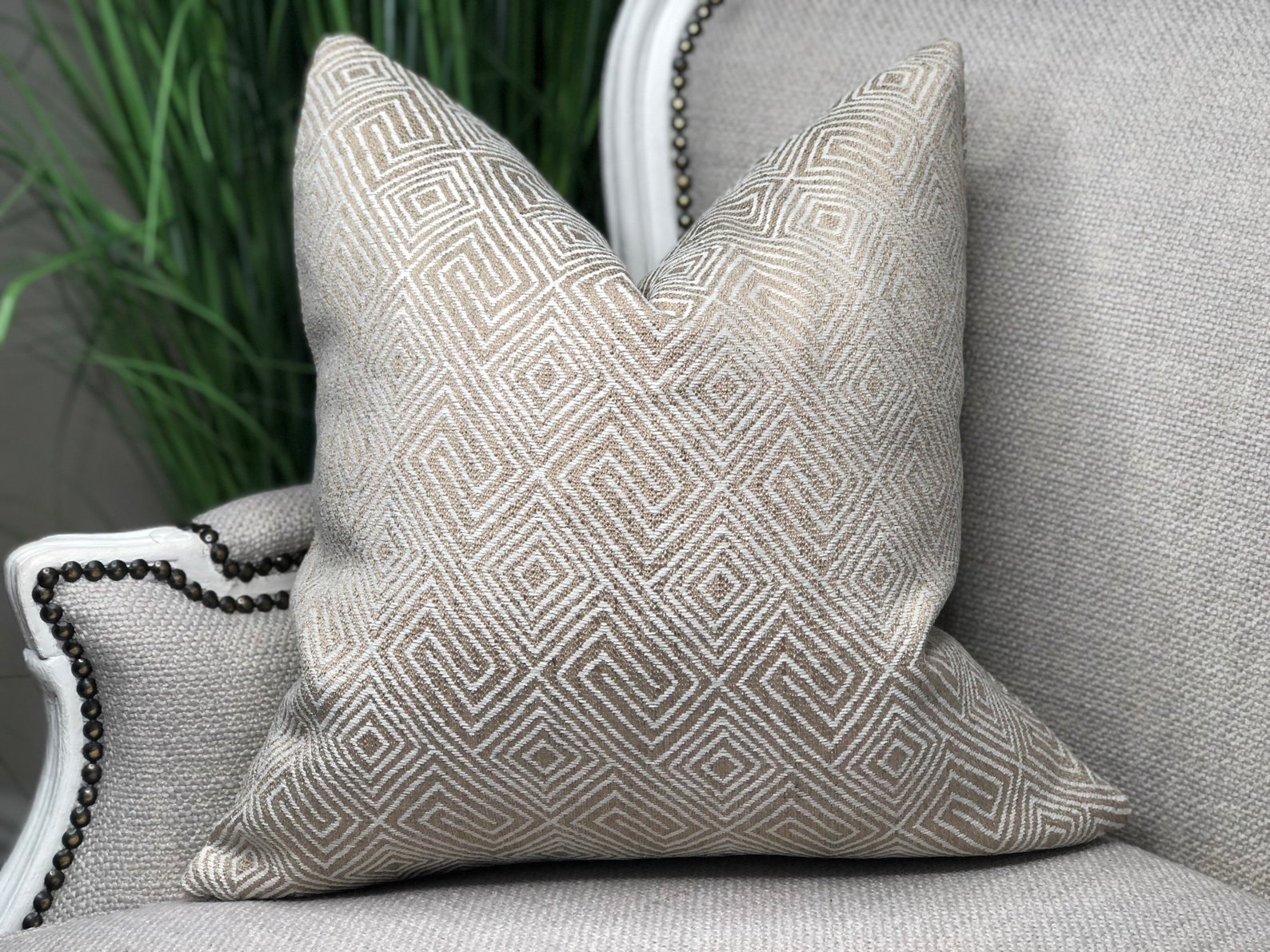 Neutral Cushion Cover Luxury Country Chic Farmhouse - Etsy