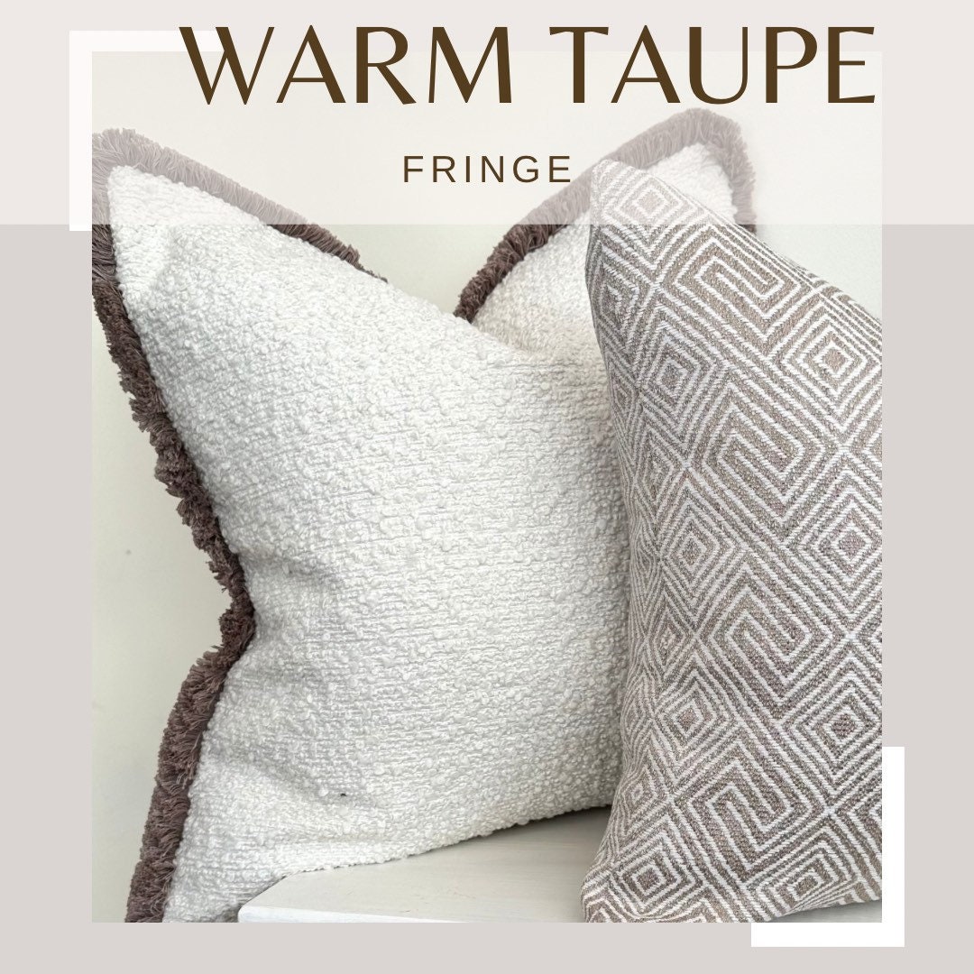 Cream Ivory Boucle Cushion Cover | Boucle Pillow Cover | Neutral ...