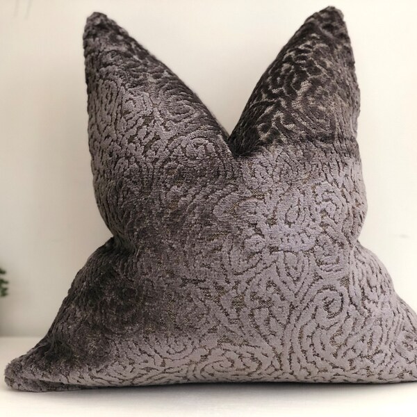 Grey Patterned Cushion Covers - Etsy