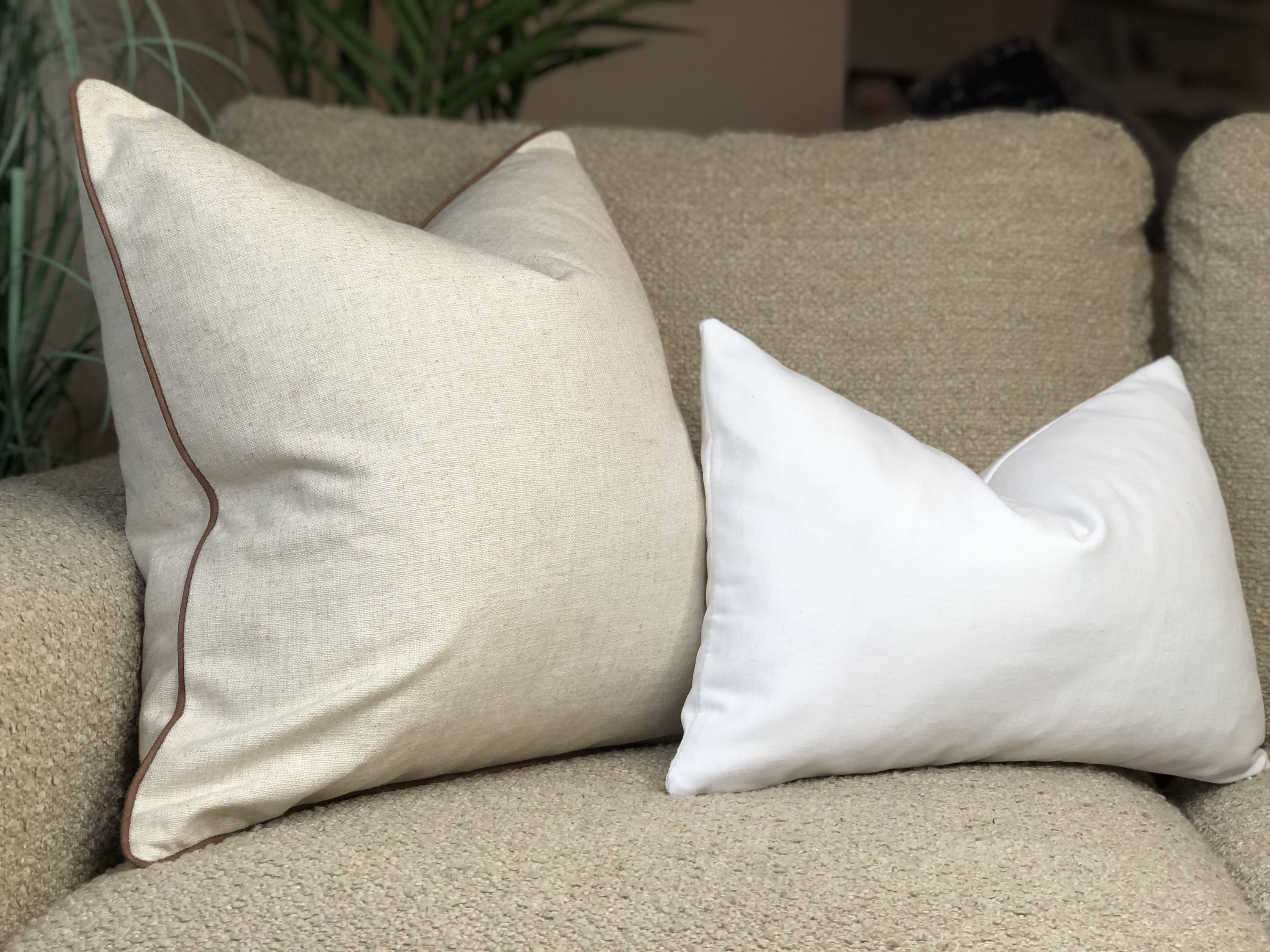 White Cushion Cover | Rectangle Cushions | White Pillow Cover | Lumbar ...