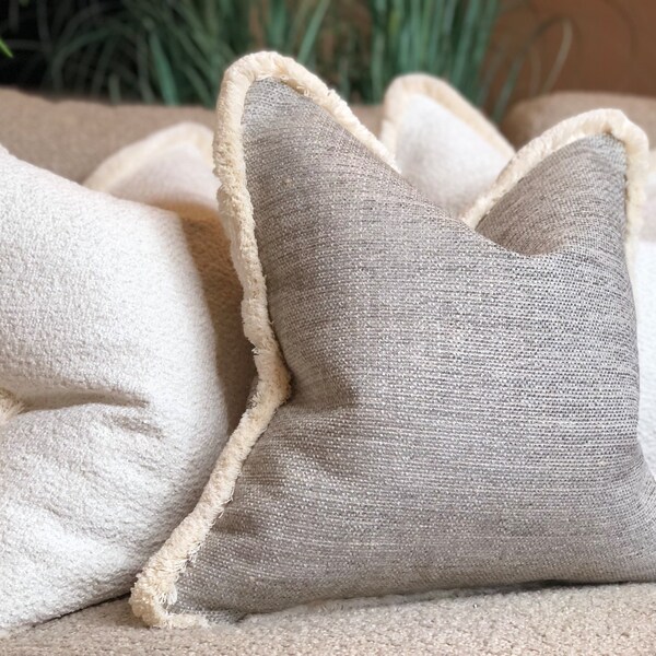 Grey Texture Pillow - Etsy