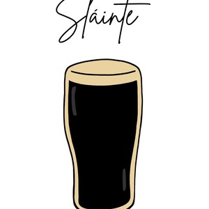 Guinness Slogan | Slainte | Gift | Art | Illustration | Drawing ...