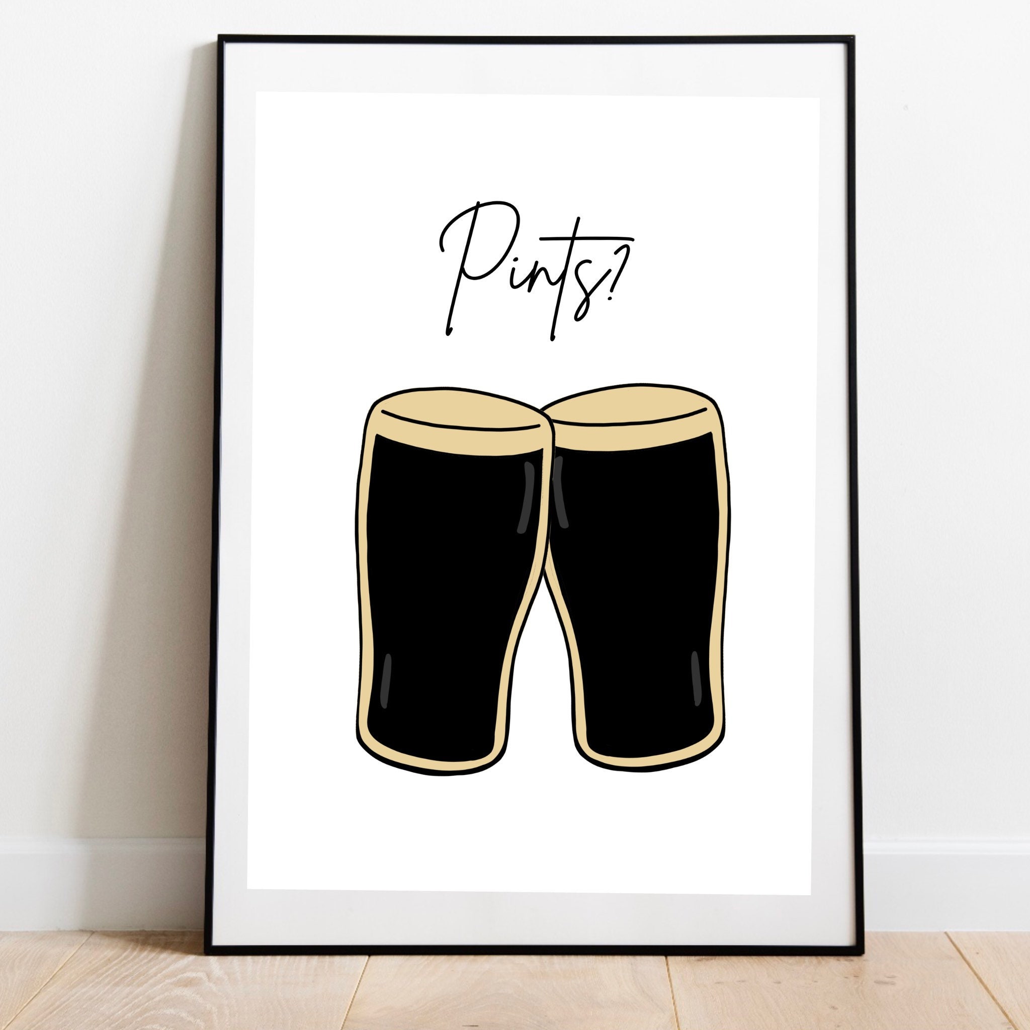 Guinness Slogan | Pints | Gift | Art | Illustration | Drawing | Sketch ...