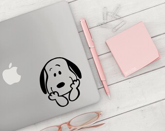 Snoopy Macbook Decal - Etsy