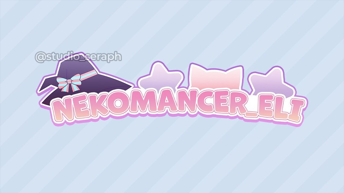 Cute Custom Logo for Vtuber and Streamer / Kawaii Anime Aesthetic ...