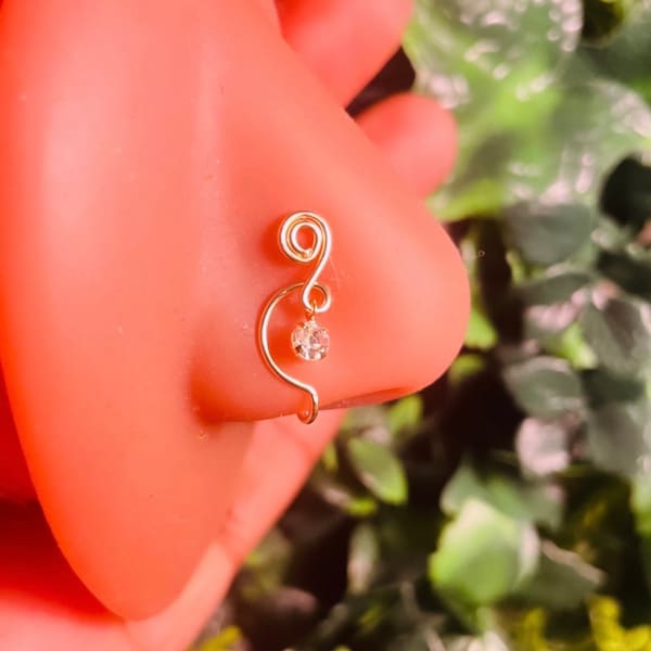 Nose Cuff Gold - Etsy