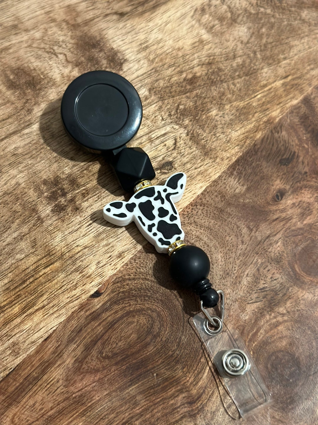 Cow Print Retractable Reel - Etsy