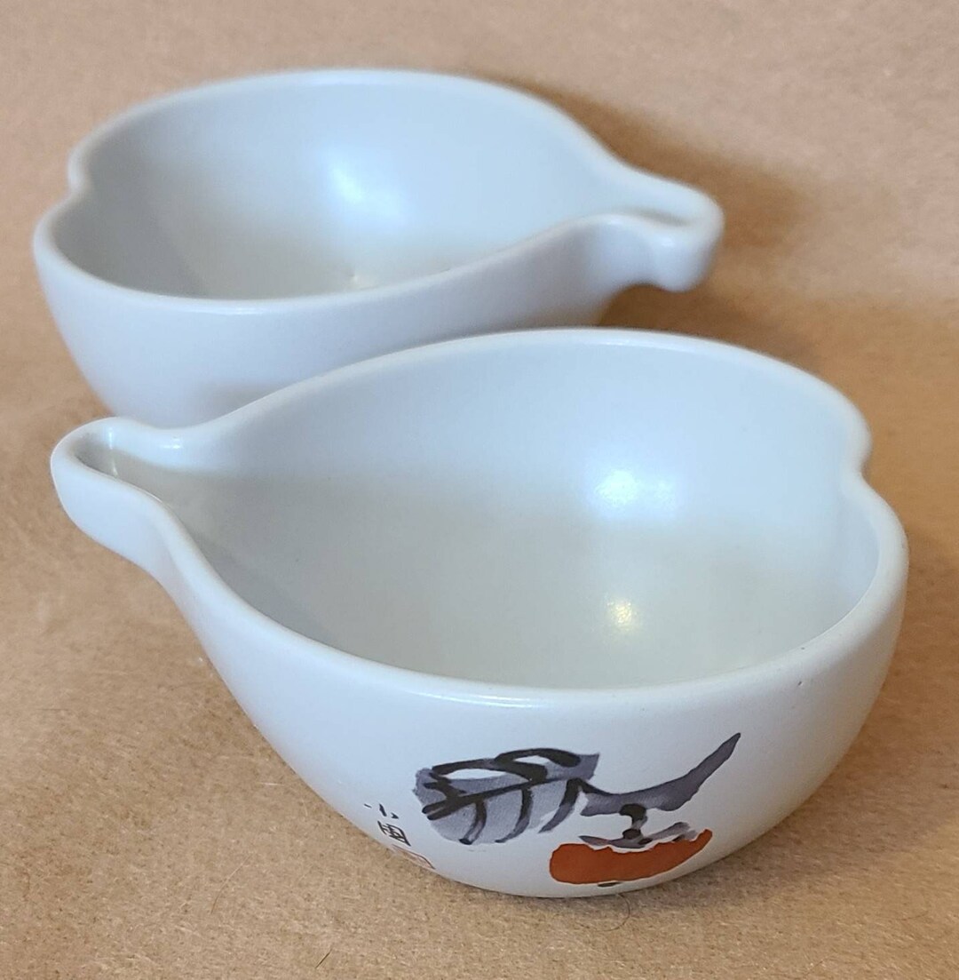 Vintage Sundo Persimmon Tea Cups and Saucers - Etsy
