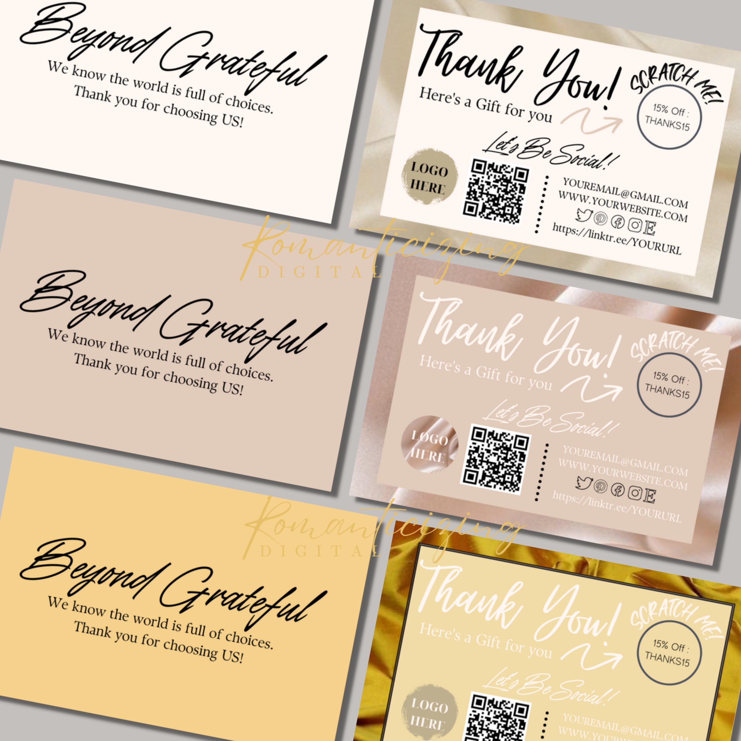 Customer Appreciation Thank You Card, Small Business Thank You Card ...