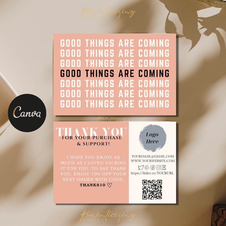 Customer Appreciation, Business Thank You Card, Printable Cards, DIY ...