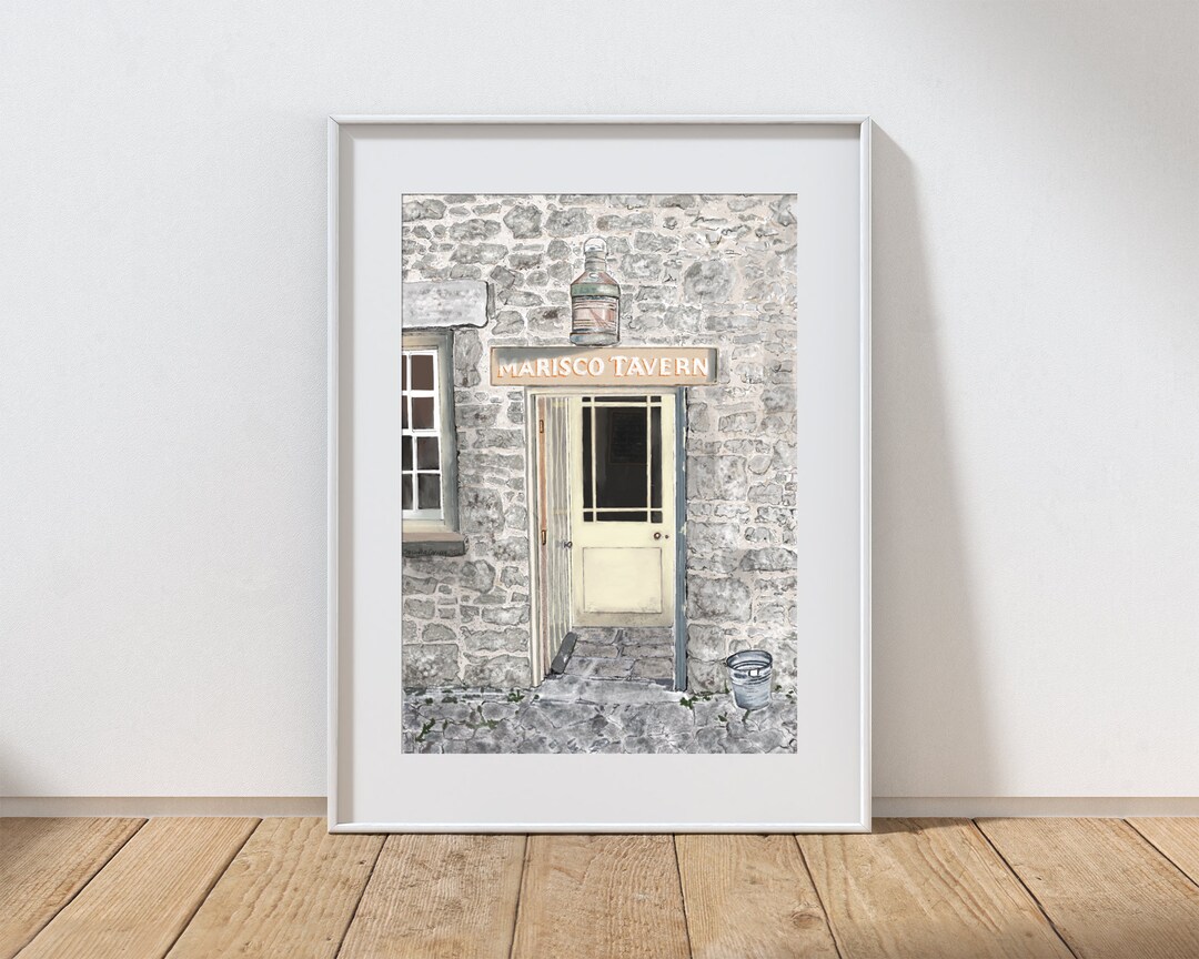 Marisco Tavern, Lundy Island, Bristol Channel, Giclee Print, A4 Mounted ...