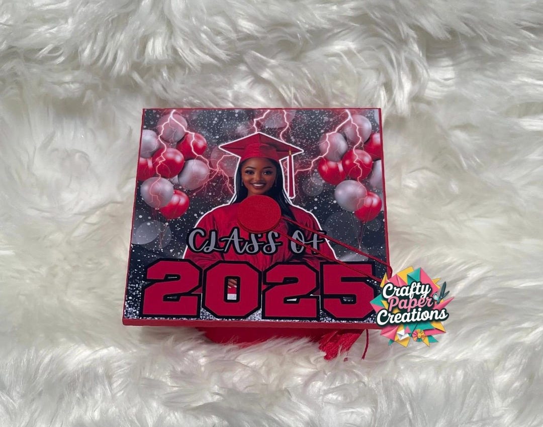 Custom Graduation Cap Gift Box | Personalized Class of 2025 Keepsake ...