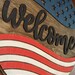 Patriotic Welcome Sign, USA, Door Sign, Gift - Etsy