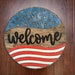 Patriotic Welcome Sign, USA, Door Sign, Gift - Etsy