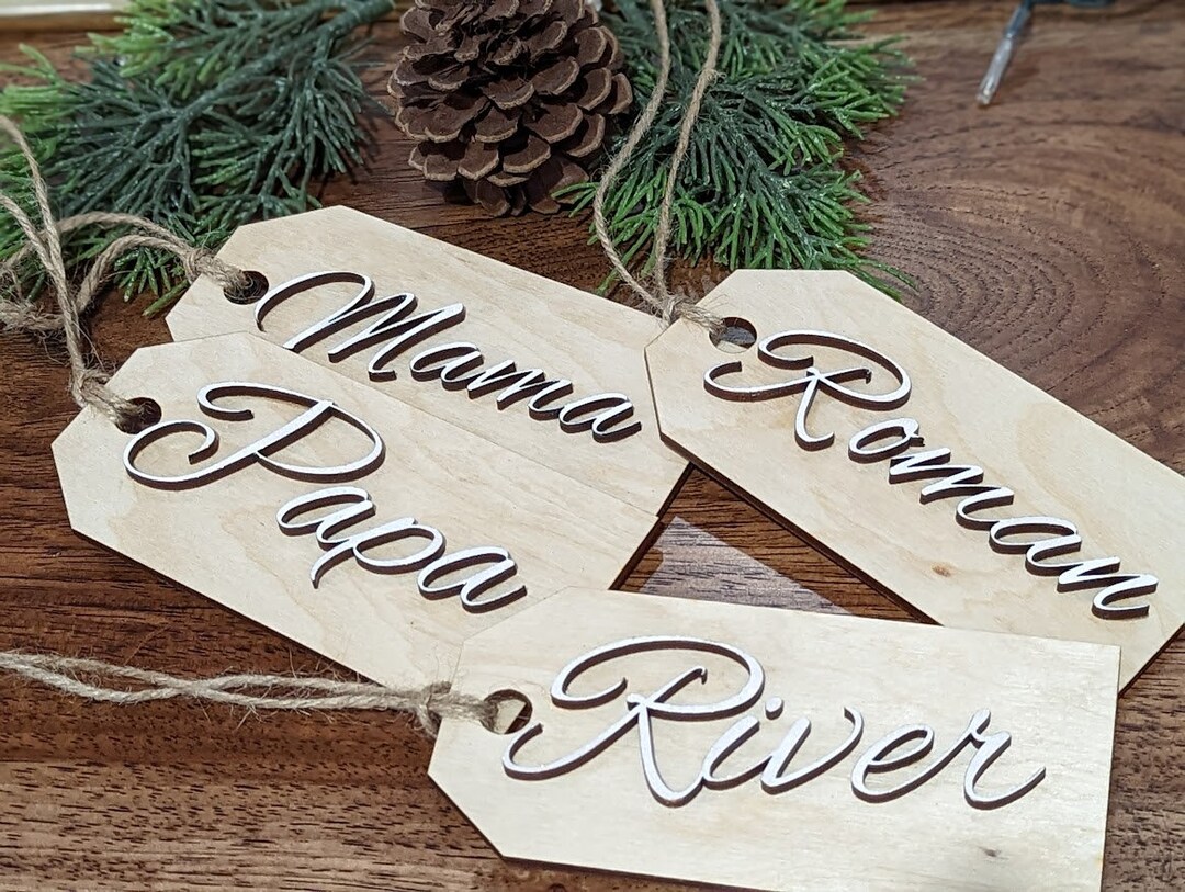 2 Layer Stocking Tags, Custom - Etsy