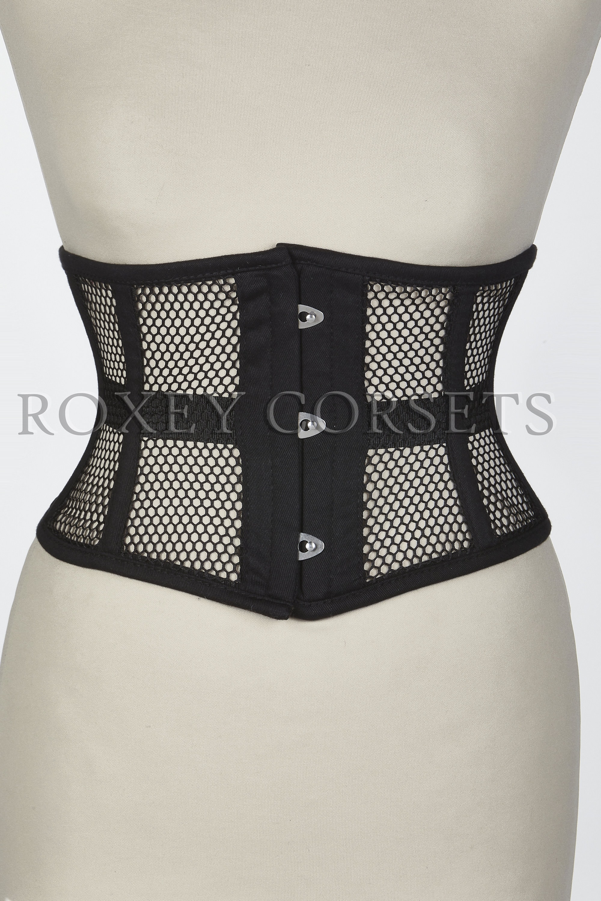 Heavy Duty Mesh Black Corset Waist Trainer Steel Boned Heavy - Etsy