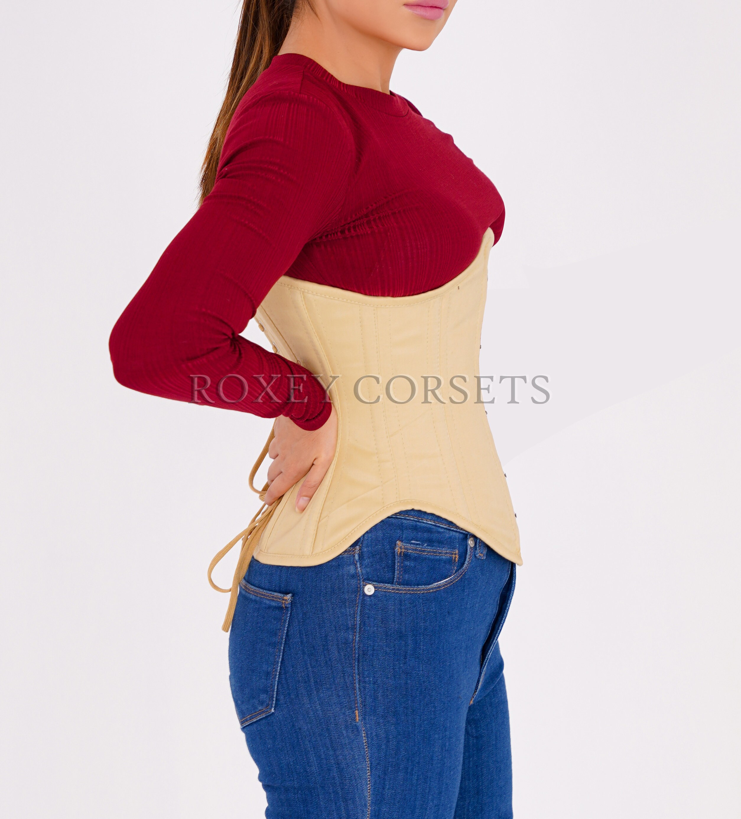 Heavy Duty Underbust Waist Trainer Skin Corset Steel Boned - Etsy