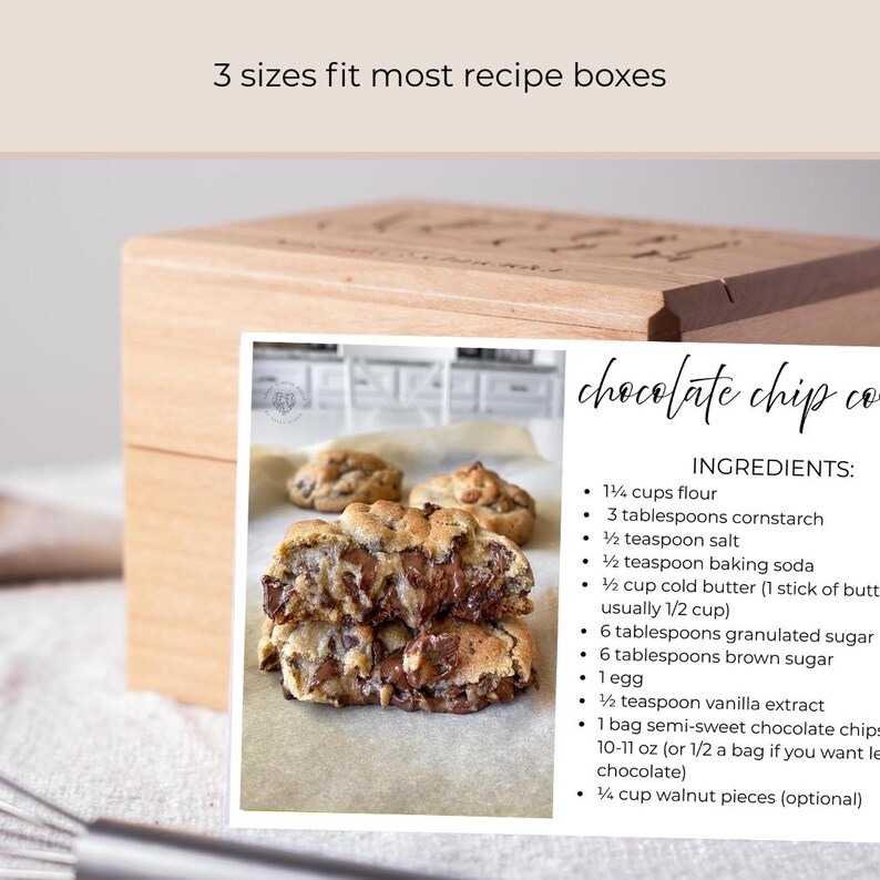 Printable Recipe Card Template: Minimalist Canva Design (PDF Download ...