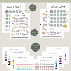 Printable Reward Chart Bundle: Homeschool, Potty Training (PDF) - Etsy