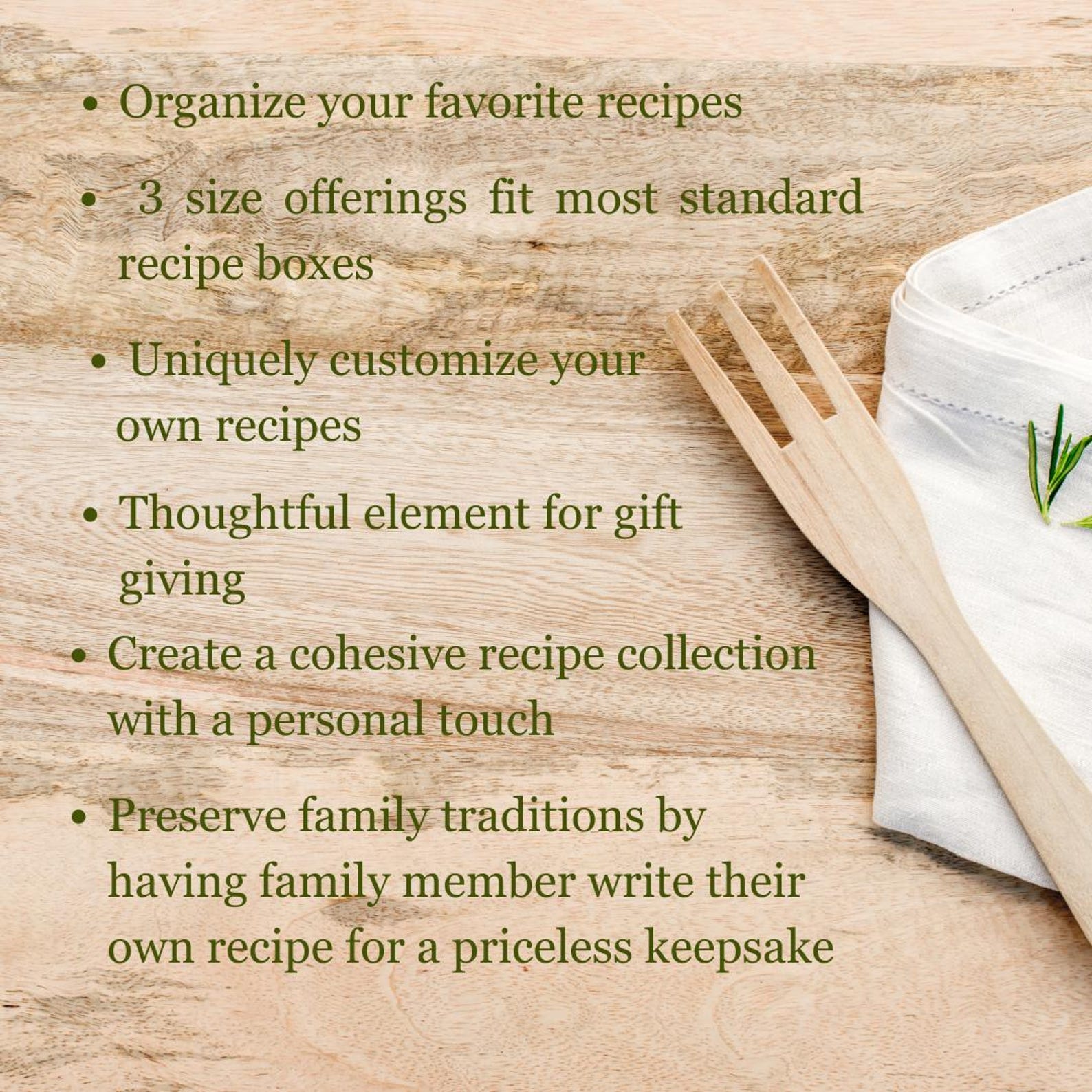Minimalist Recipe Card Template: Printable Recipe Binder Insert (PDF ...