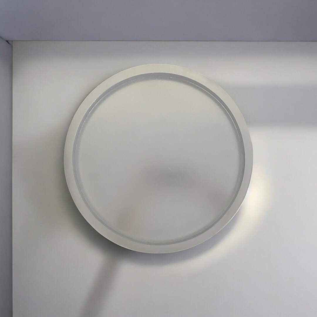 Silver Extra Large Round Ottoman Tray Minimalist Style Black Oversized ...