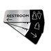 Restroom Door Signs 2x6 Directional Door Signage Push Pull Entrance ...
