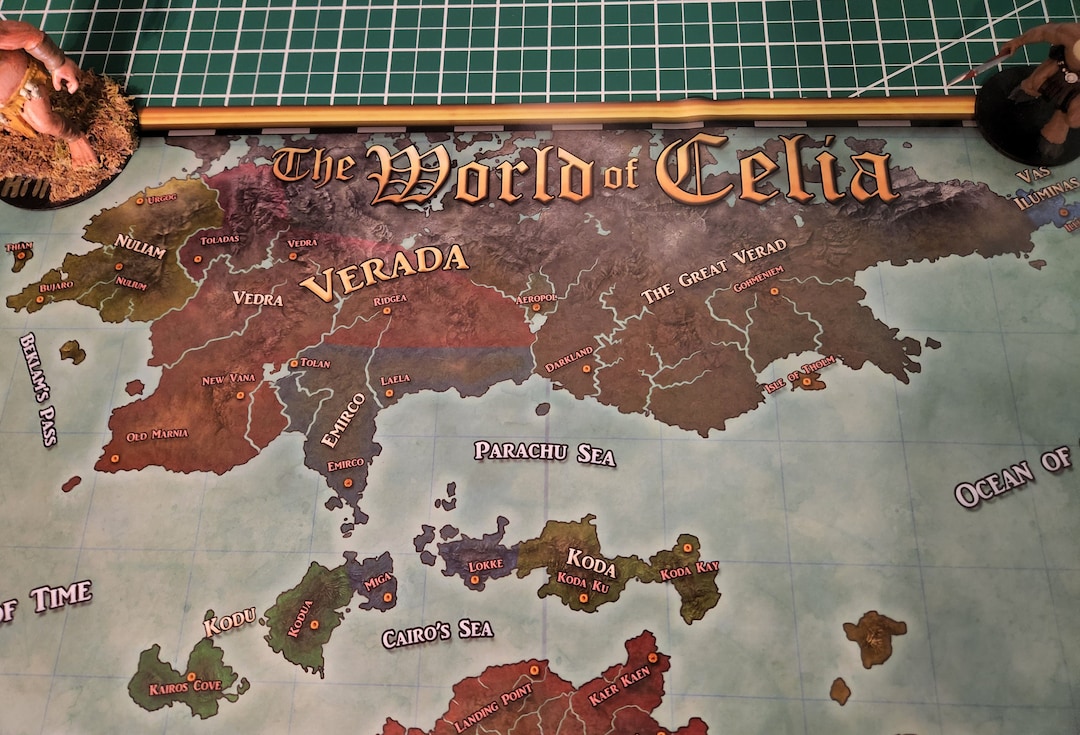 World of Celia Map Poster: Custom Fantasy Adventure Map Print - Etsy