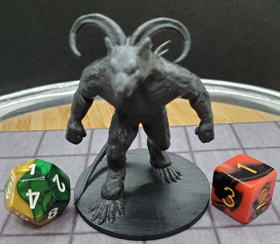 Rat Demon Resin Printed Mini Hand Painted, Paint Primed, or Unpainted ...