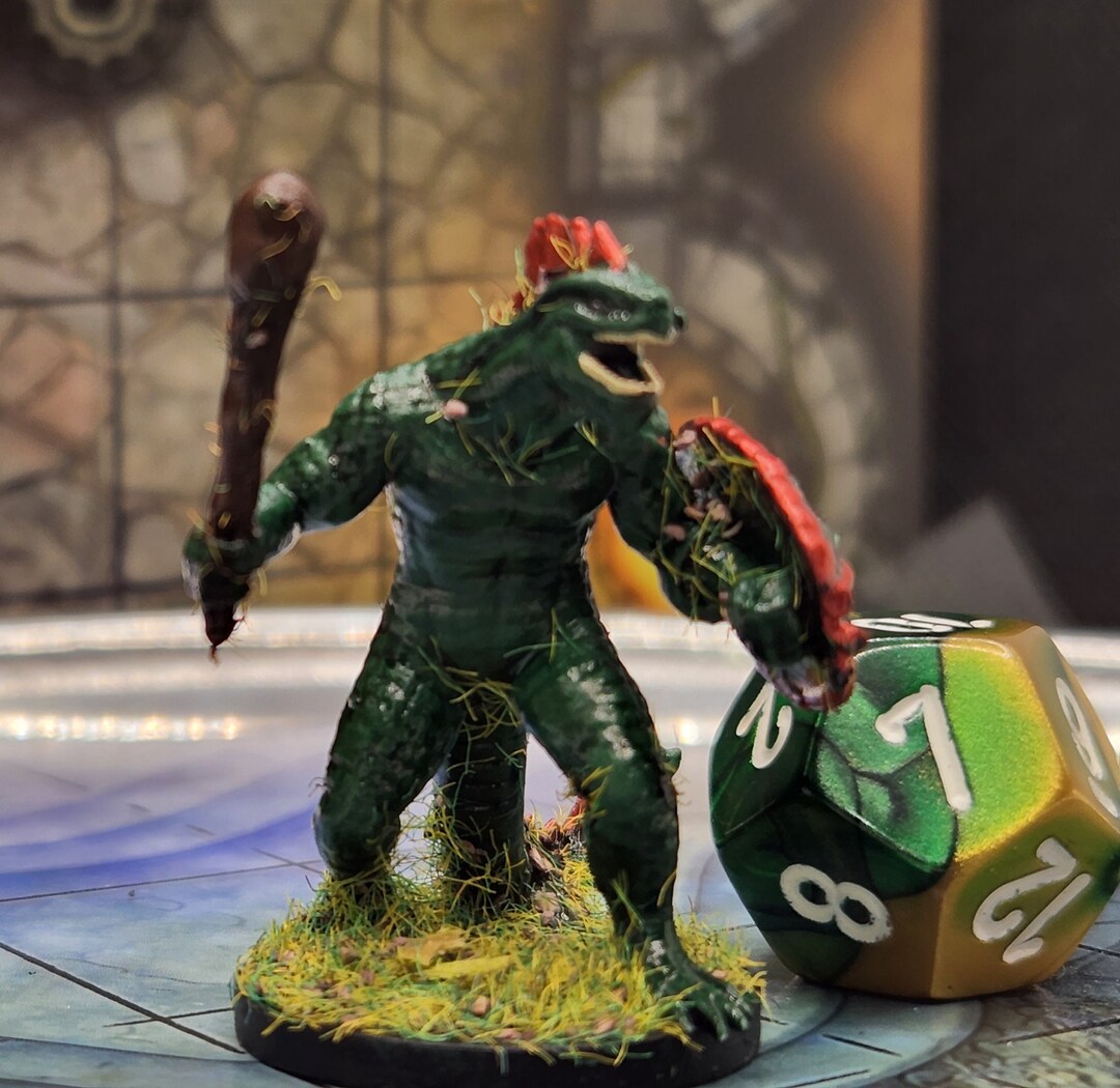 Lizardfolk Choose Between 4 Resin Printed Mini Hand Painted, Paint ...