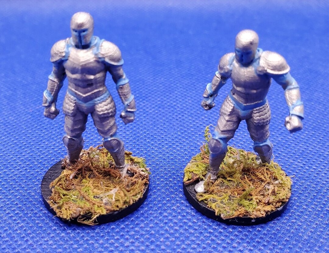Animated Armor Set of 2 Resin Printed Mini Hand Painted - Etsy
