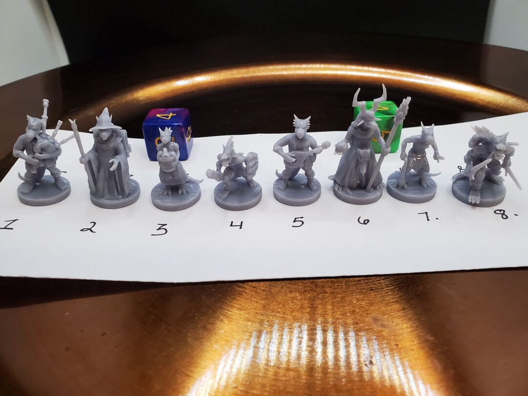 Kobolds Resin Printed Mini Hand Painted, Paint Primed, or Unpainted - Etsy