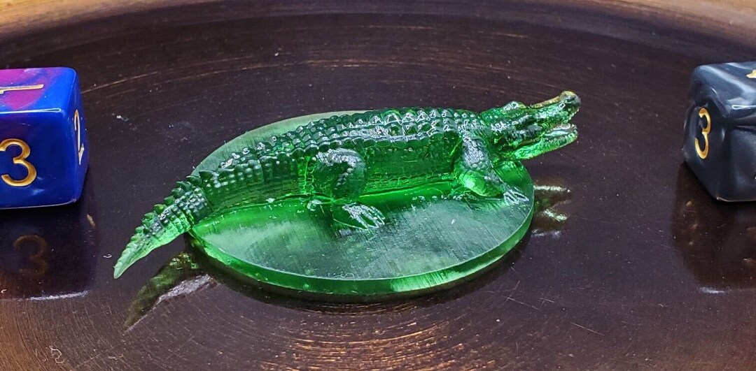Giant Alligator Resin Printed Mini Hand Painted, Paint Primed, or ...
