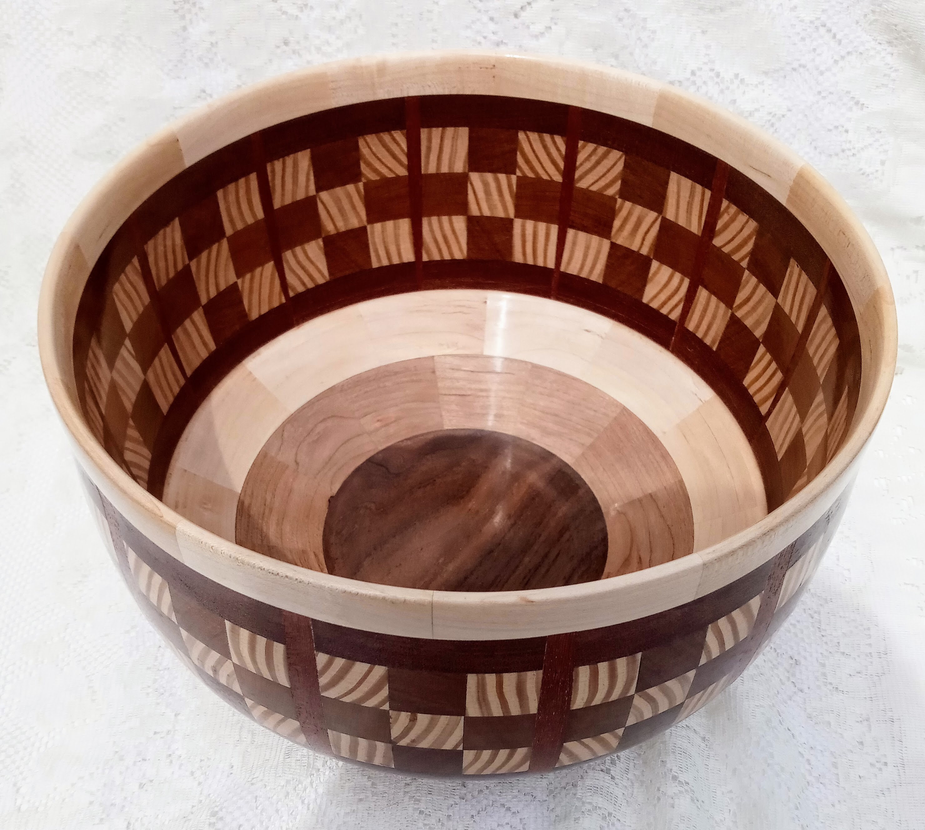 Large Checkered Bowl - Etsy