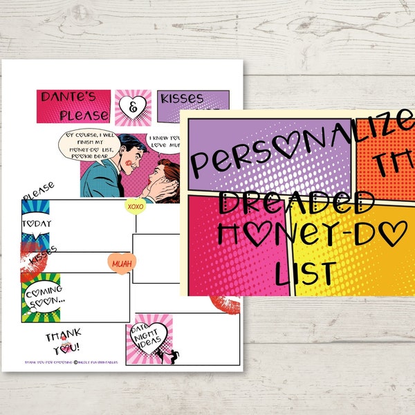 Husband to Do List - Etsy