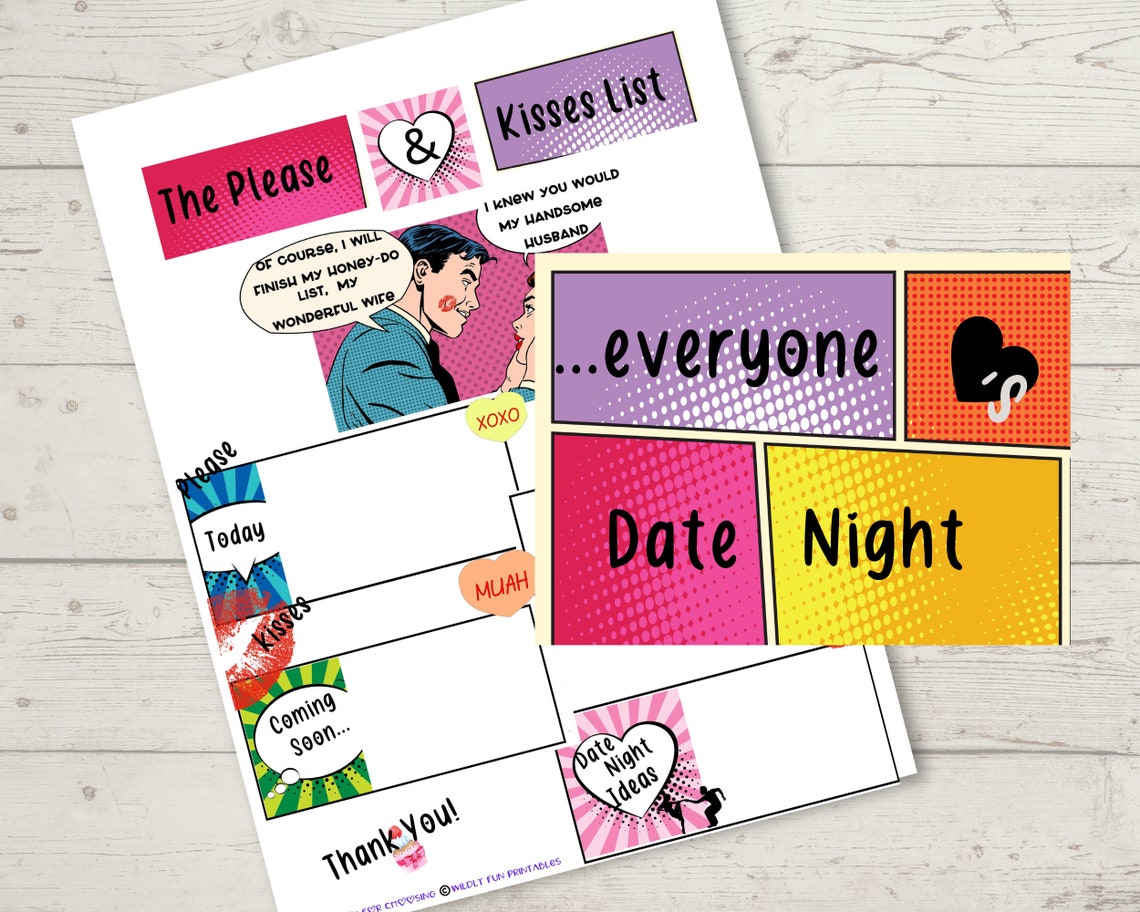 Honey-do List Happy Husband to Do List Fun & Romantic Please and Kisses ...