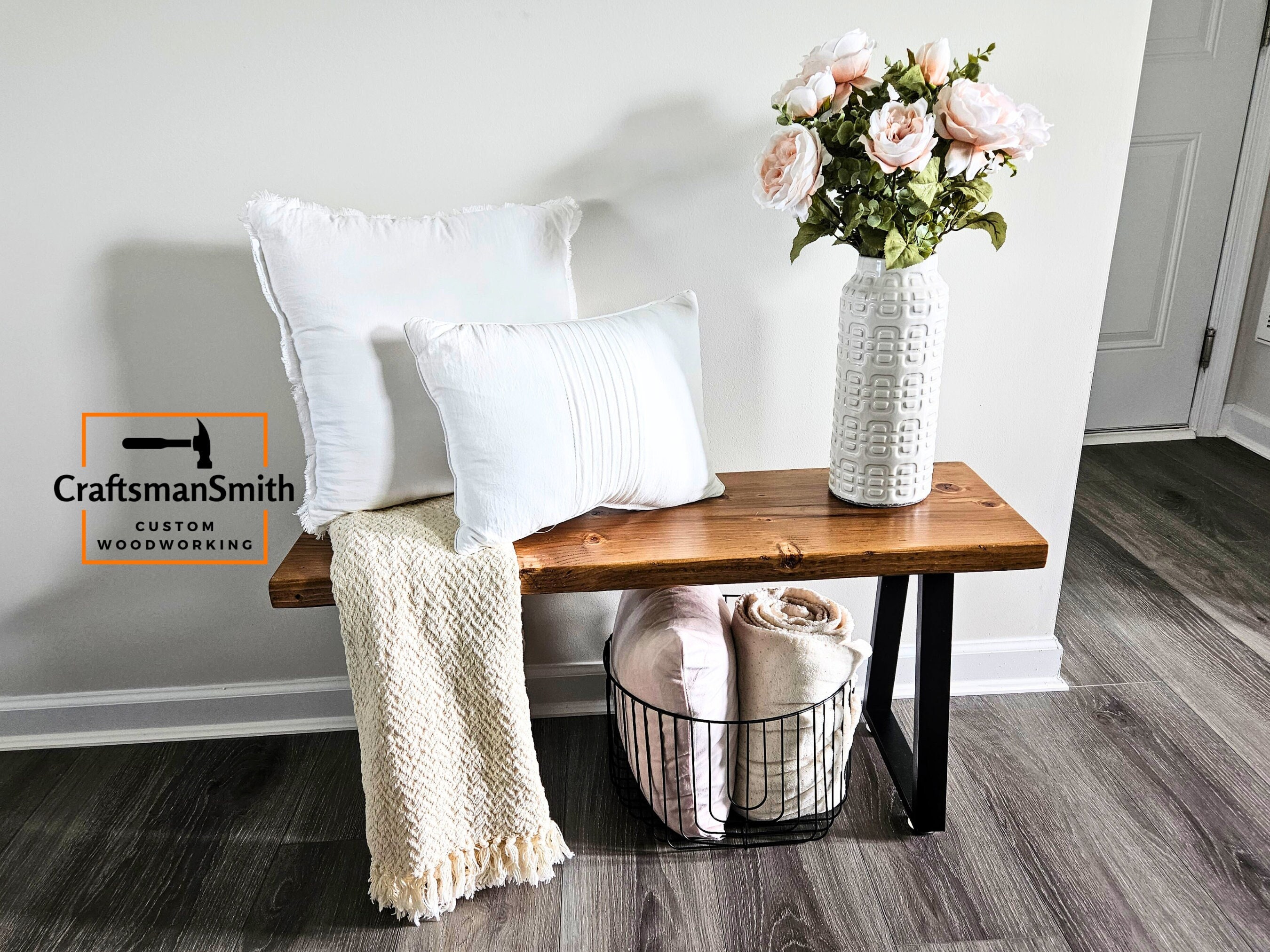 Narrow Entryway Bench