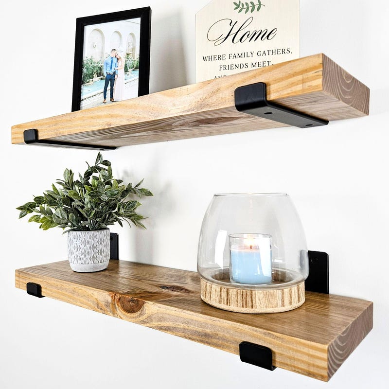 Rustic Floating Shelves - Etsy