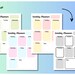 Digital Binder Rings Set 6 Colors for Planner | Journal | Goodnotes - Etsy