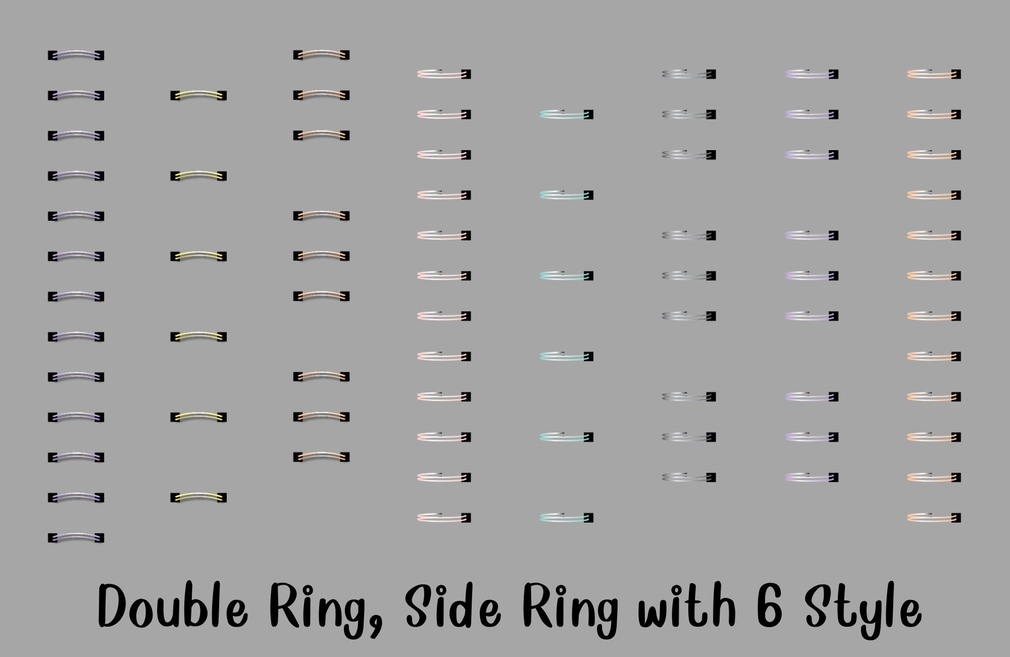 Digital Binder Rings Set 6 Pastel Colors for Planner | Journal ...