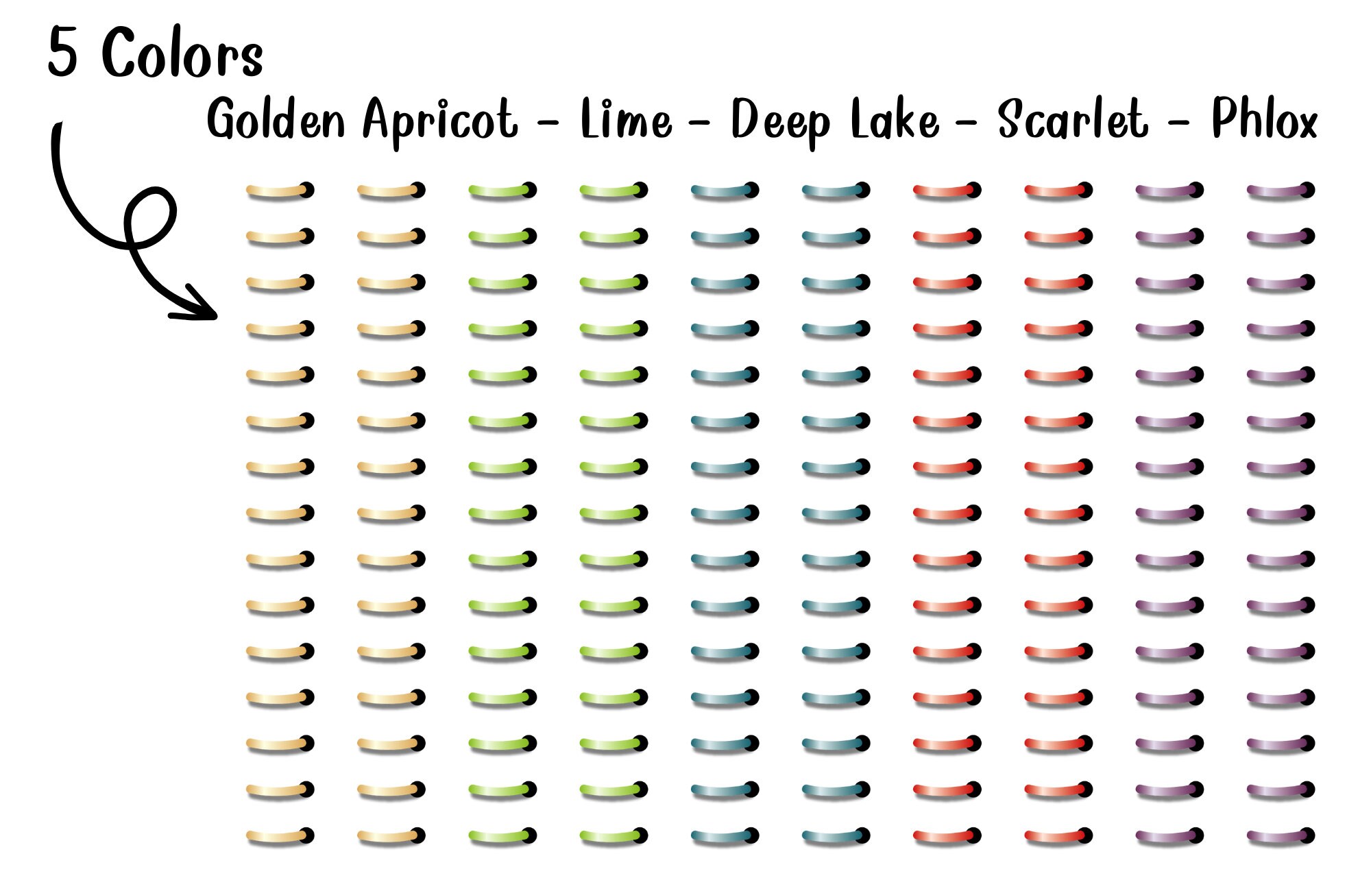 Digital Binder Rings Set 5 Colors for Planner | Journal | Goodnotes - Etsy