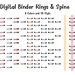 Digital Binder Rings Set 6 Colors for Planner | Journal | Goodnotes - Etsy