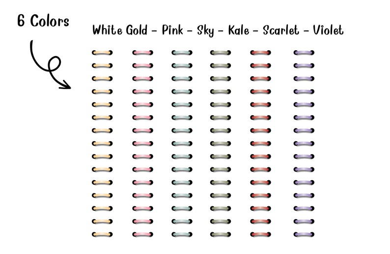 Digital Binder Rings Set 6 Colors for Planner Journal Goodnotes - Etsy