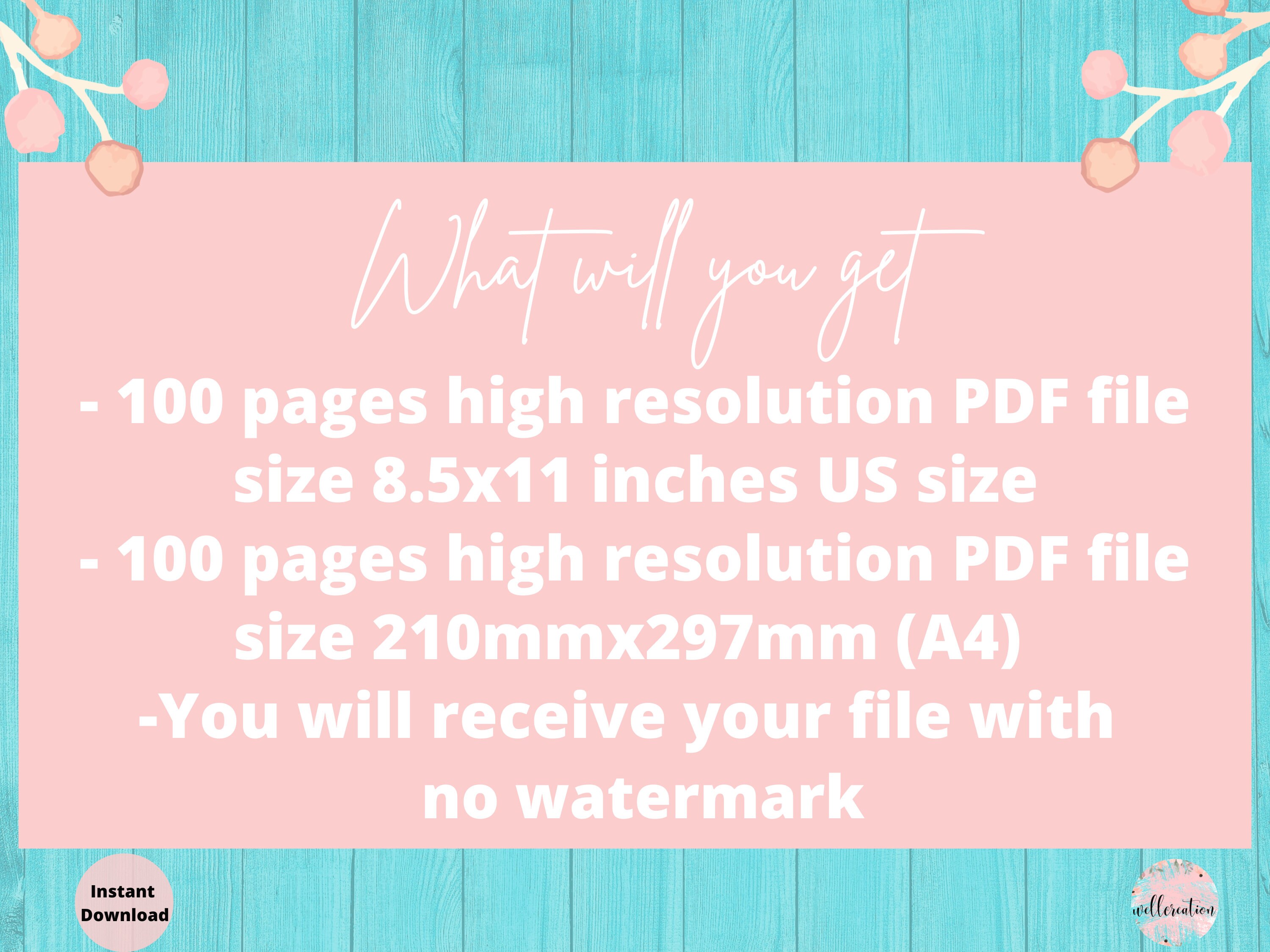 100 Blank Pages Handwriting Practice Paper With Dotted Lines ...