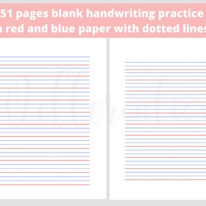 Red And Blue Handwriting Lines Clipart