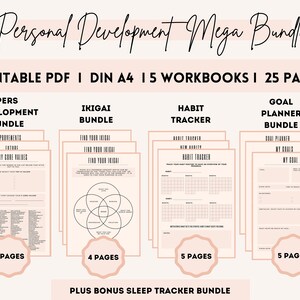 Personal Development Mega Pack | Self Discovery Printable | PDF DIN A4 ...